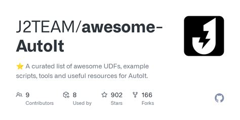 Github J2teamawesome Autoit Star A Curated List Of Awesome Udfs