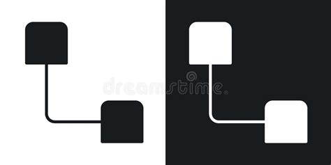 Diagram Nested Icon Isolated On White Background Stock Vector