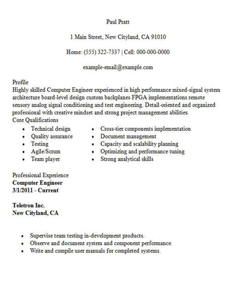 Computer Engineering Resume Modern Engineering Resume Templates Free