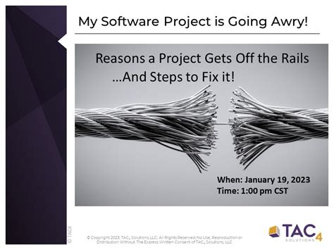 Tac4 Solutions On Linkedin Projectmanagement Failingproject Success Project