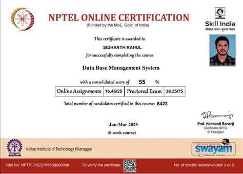 Nptel Dbms Databasemanagement Swayam Learning Computerscience Iitkharagpur Upskilling