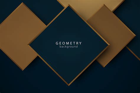 기하학적 모양의 배경 디자인 어두운 배경에 사각형과 마름모 0명에 대한 스톡 벡터 아트 및 기타 이미지 0명 3차원 형태