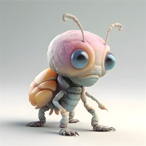 Premium Ai Image 3d Render Of A Little Bug 3d Rendered Illustration