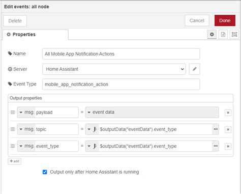 Create Simple Actionable Notifications With Home Assistant Using Node Red And The Home