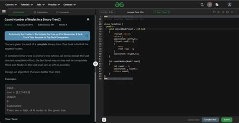 Shobhit Srivastava On Linkedin Solved The Count Number Of Nodes In A
