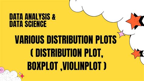 Various Distribution Plots Data Science And Analysis Python Lec