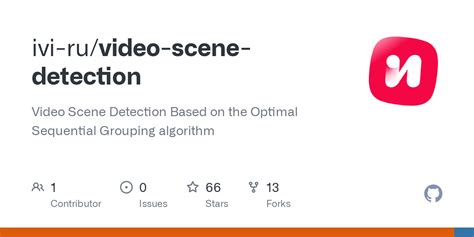 Github Ivi Ruvideo Scene Detection Video Scene Detection Based On