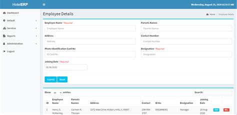 Hotel Management System Vb Asp Net Ajax Multiple Tax Gst By Linkbirdtech