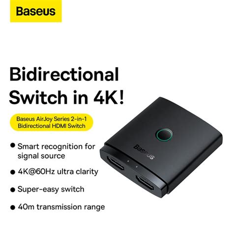 Jual Baseus Matrix HDMI Splitter Switch Dual Mode K Hz Jakarta Barat ELTAMA Tokopedia