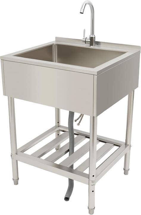 Stainless Steel Utility Sink 25 X 22 Free Standing Deep Basin
