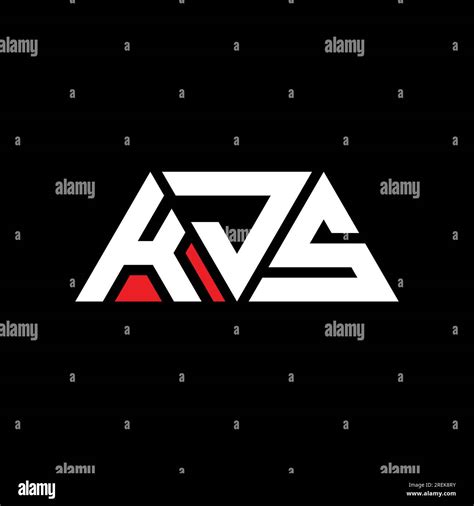 Kjs Triangle Letter Logo Design With Triangle Shape Kjs Triangle Logo