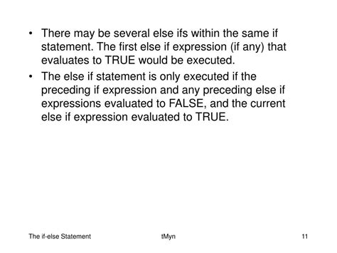 ppt the if else statement powerpoint presentation free download id