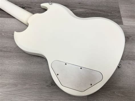 Fs Gibson Sg 7 Light The Angel Of Death White Rare Sg 7 String Only