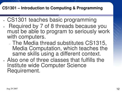 Ppt Cs1301 Where It Fits Powerpoint Presentation Free Download Id1780827