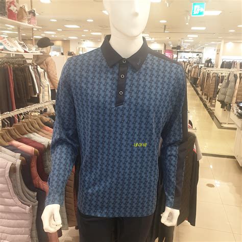 비티알골프nc울산 봄가을간절기 세련된 패턴의 남성카라티셔츠 But4164m 이랜드몰