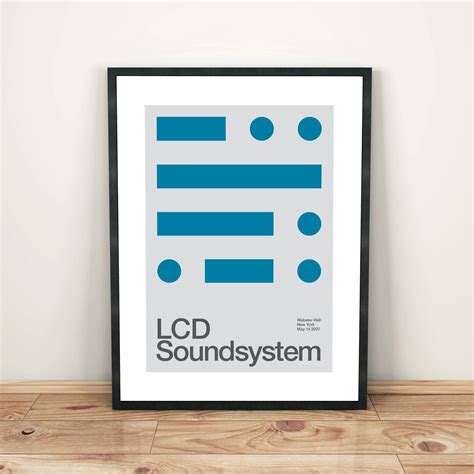 LCD Soundsystem Remixed Gig Poster Art Print Music Poster Etsy