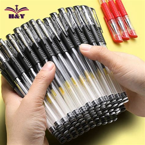 100 Pcs Ballpen Set 1 Box Gel Pen Ball Pens Black Blue Red Ink 05mm