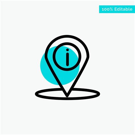 Location Navigation Place Info Turquoise Highlight Circle Point Vector Icon 19177640 Vector Art