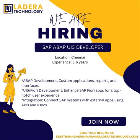 Sapjobs Chennaijobs Chennaihiring Hiring Ui5developer