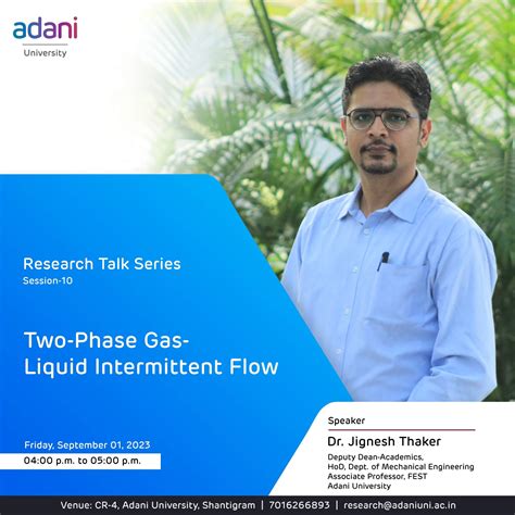 Two Phase Gas Liquid Intermittent Flow Adani University