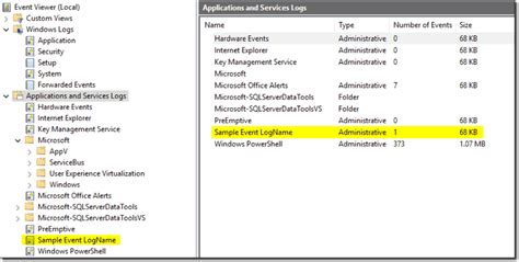 Eventlog Application