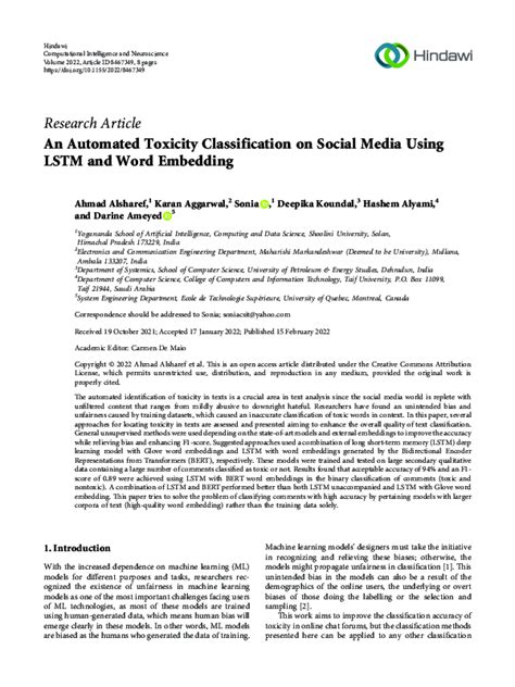 pdf an automated toxicity classification on social media using lstm