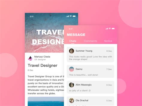 Pink UI Design 03 By HOLOBABY On Dribbble