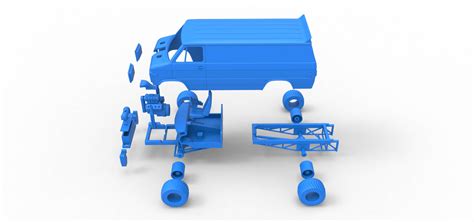 Pulling Van 125 3d Model By Techitemsrock