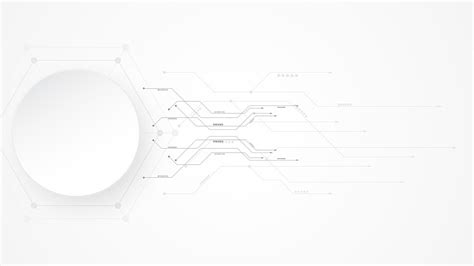 다양한 기술 요소 하이테크 커뮤니케이션 개념 혁신 배경 원 텍스트에 대한 빈 공간을 가진 회색 흰색 추상 기술 배경 0명에 대한 스톡 벡터 아트 및 기타 이미지 Istock