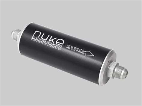 Nuke Fuel Filter Slim 100 Micron Stainless Steel Racer Products