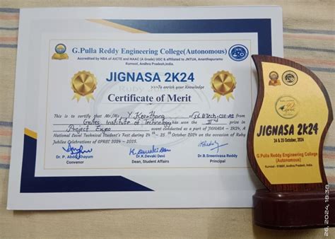Yekkala Keerthana On Linkedin Achievement Technicalexpo Jignasa2k24