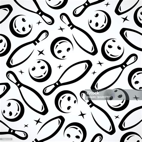 볼링 패턴 배경 설정입니다 컬렉션 아이콘 볼링입니다 벡터 1위에 대한 스톡 벡터 아트 및 기타 이미지 1위 개념 개체 그룹 Istock