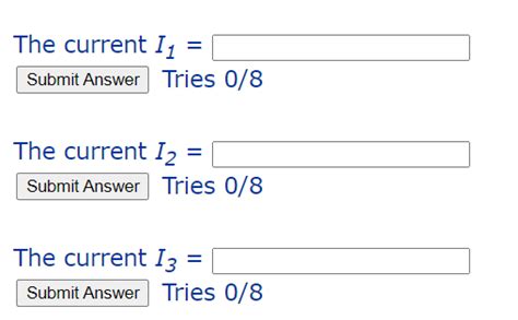 Solved For The Circuit Below Find Currents I1i2 And I3