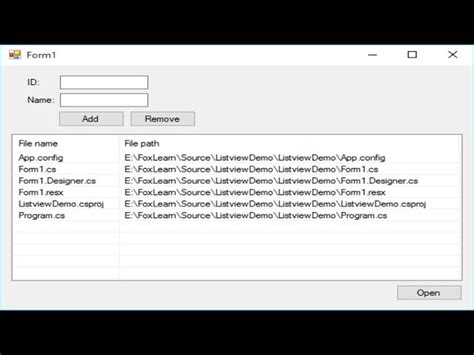 C Windows Forms Listview Getting Started Winforms Listview Control