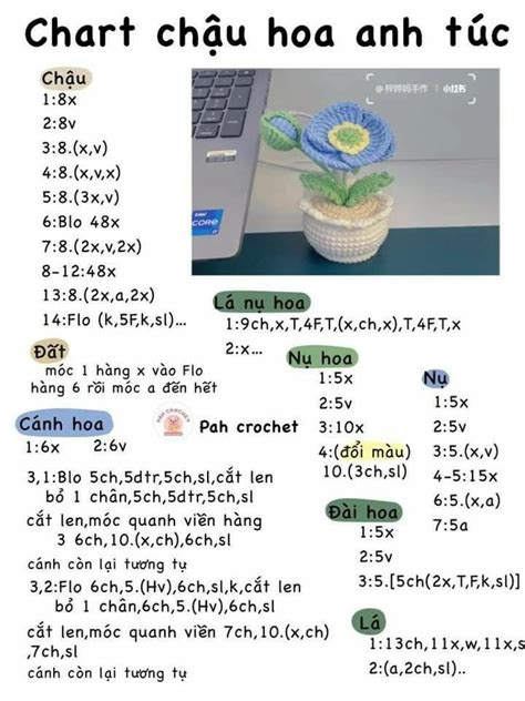Chia Sẻ Chart Móc Len 4 Chart Móc Len Đơn Giản Cho Người Mới Chart Mũ