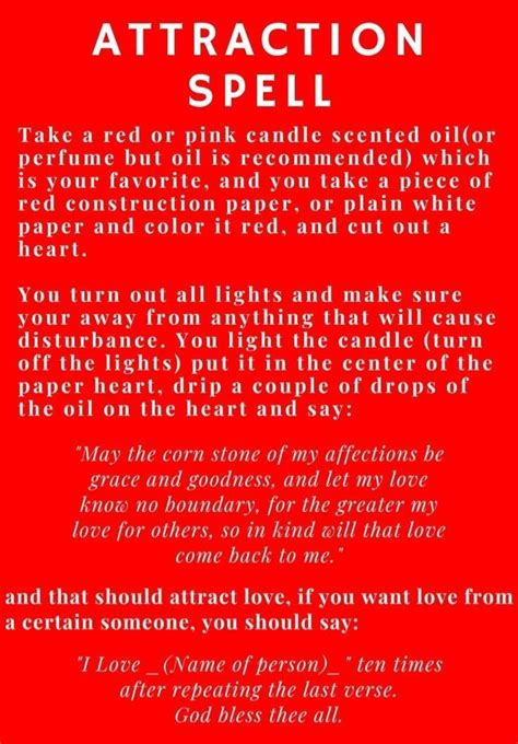 Love Attraction Spells That Work