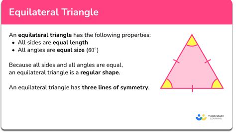 Equilateral Triangles Gcse Maths Steps Examples And Worksheet Worksheets Library