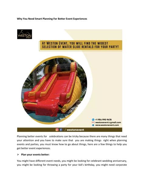 PPT Why You Need Smart Planning For Better Event Experiences PowerPoint Presentation ID