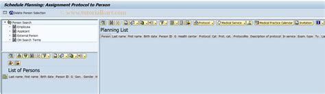 ehsassign sap tcode assignment protocol to person