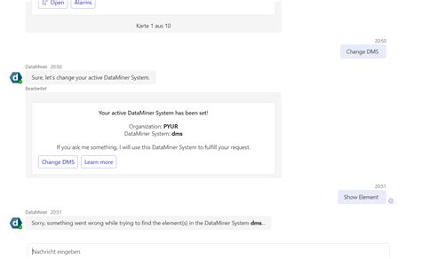Dataminer Teams Integration Works Only For One Dms Dataminer Dojo