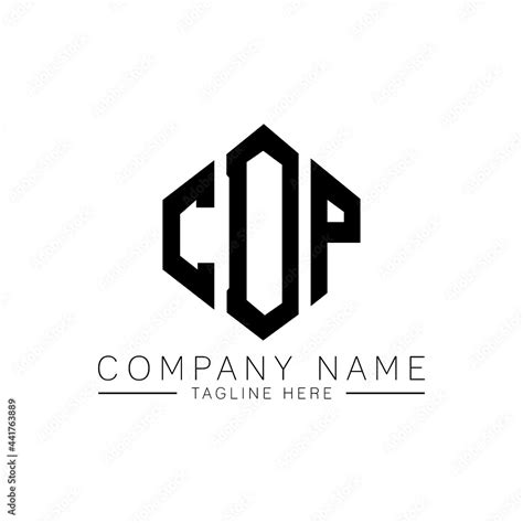 Cdp Letter Logo Design With Polygon Shape Cdp Polygon Logo Monogram Cdp Cube Logo Design Cdp