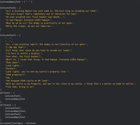 Programming Dialogue Rgamedev