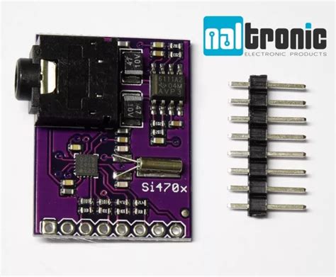 SI FM RADIO Tuner Evaluation Breakout RDS RBDS Board Modul für Arduino AVR EUR