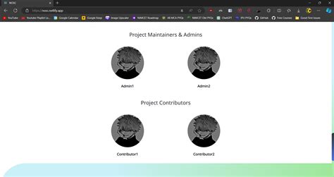 Project Maintainers Admins And Contributors Section Not Showing Proper