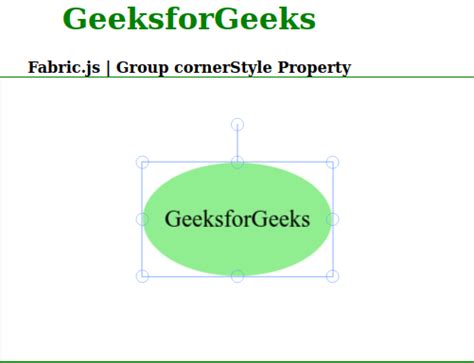 Fabric Js Group CornerStyle Property GeeksforGeeks