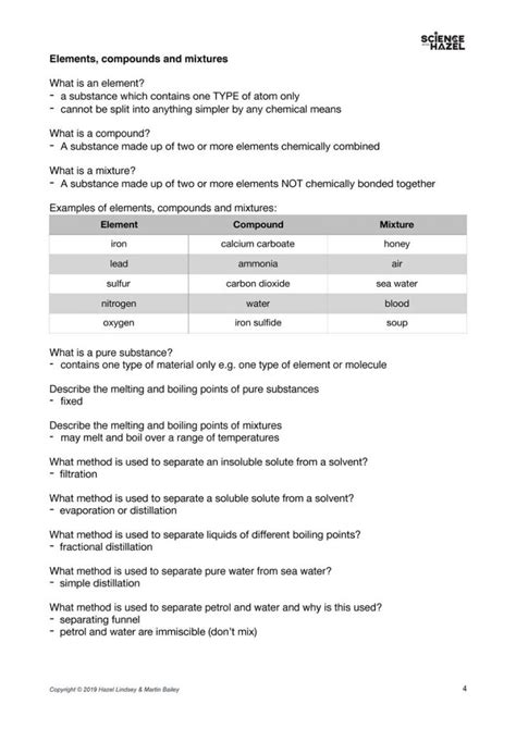 The Perfect Answer Revision Guide Edexcel Igcse Chemistry 9 1 Triple Award Science With Hazel