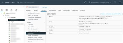 VSphere Tidbits Fix ESXi Host Certificate Status Alarm Tech Central