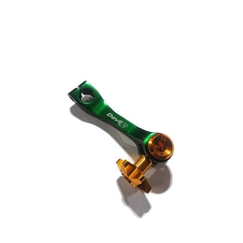 มือลิงแต่ง Cnc สีเขียวหมุดทอง ยี่ห้อ Devil Shopee Thailand