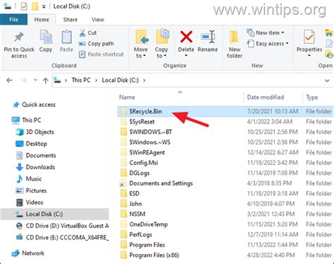 Recycle Bin Icon Is Missing How To Restore Or Access It WinTips Org