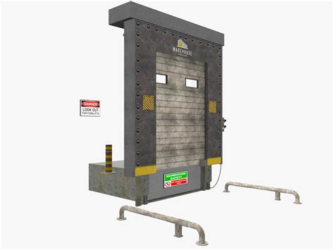 Loading Dock Door Model TurboSquid 2130979